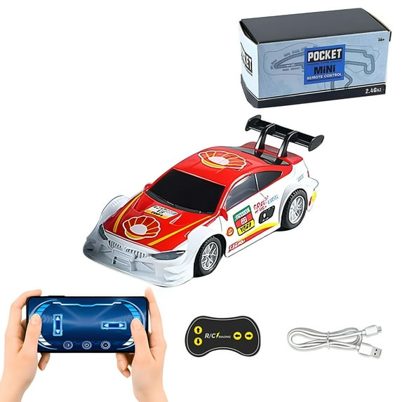1:43 Scale High-Speed Alloy Mini RC Car - Dual Mode with Mobile Phone ...