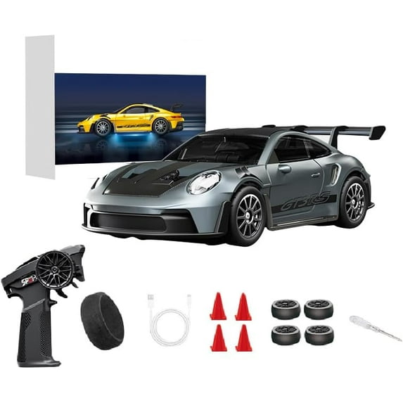 1/43 Scale RC Drift Car, 2.4G Full Proportional 4WD Remote Control Car ...