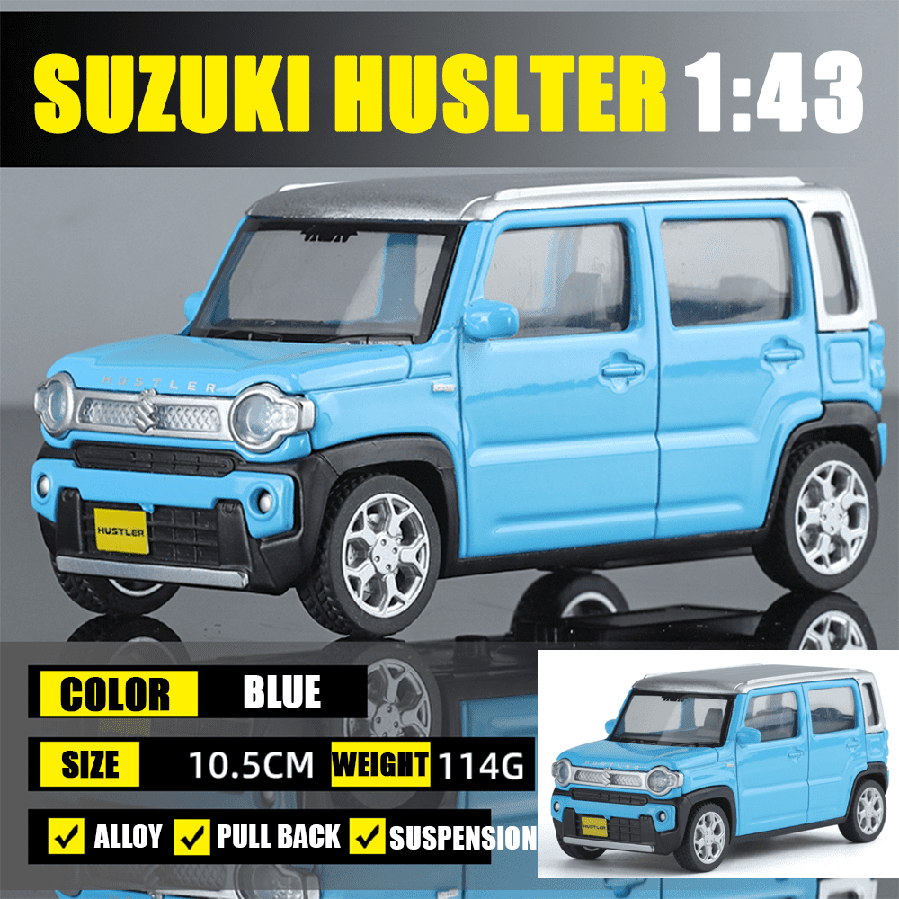 1:43 Suzuki HUSTLER Alloy Diecast Car Metal Vehicle High Simulation ...
