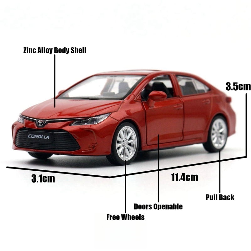 1/43 Toyota Corolla Hybrid Toy Car For Children Diecast Metal 1:43 ...