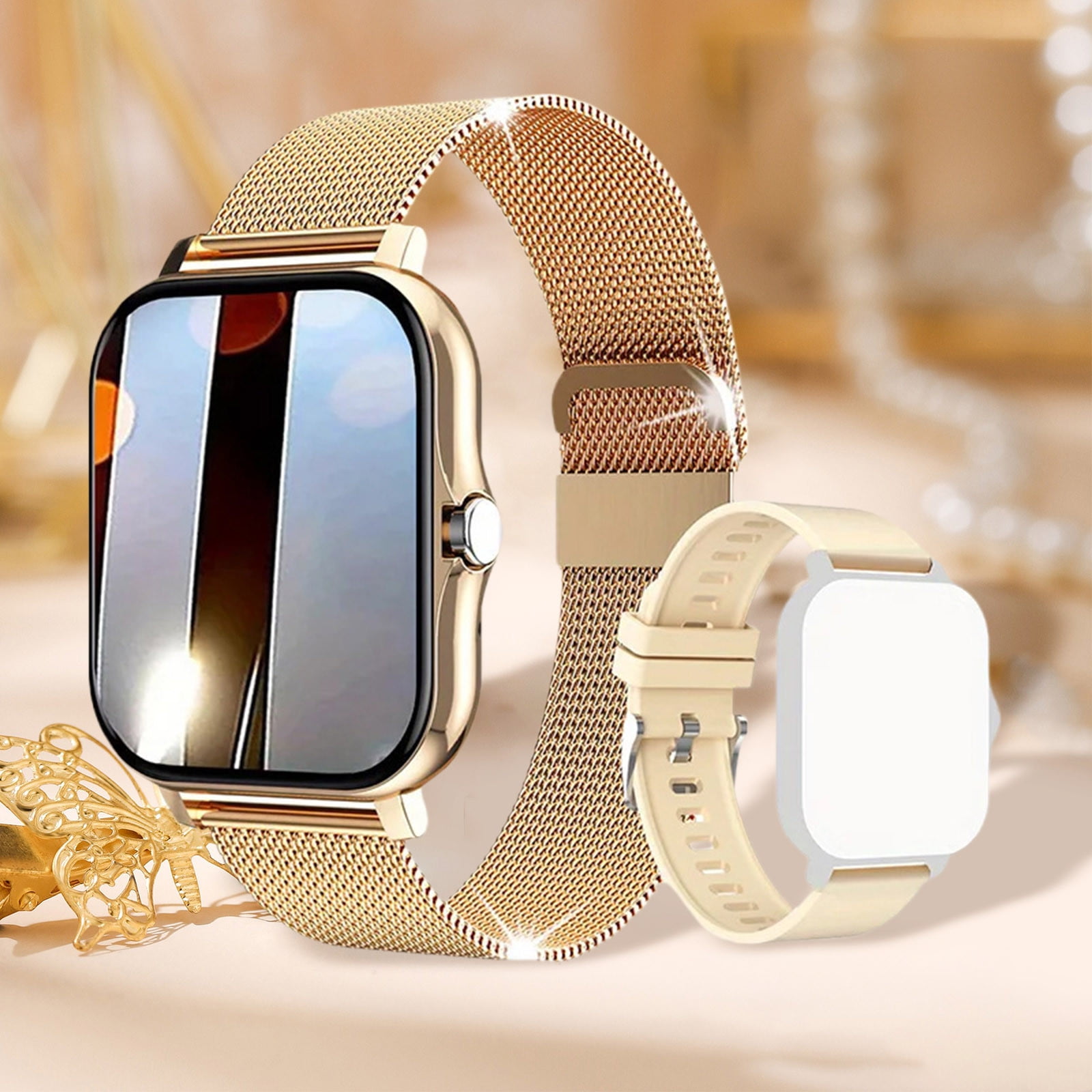 1.44 Inch Full Waterproof Smartwatch Included Straps,Heart Rate, Sleep ...