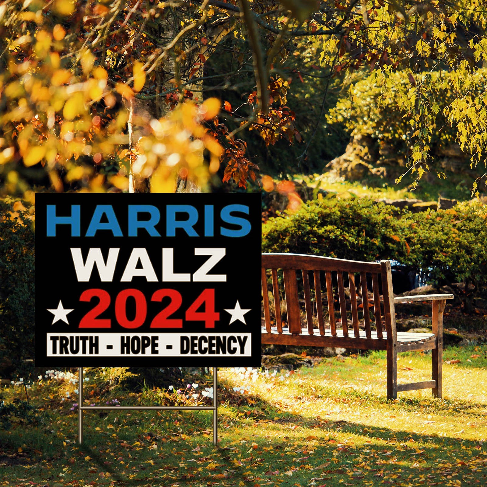 1.44x1 FT Walz 2024 Kamala Harris for President Yard Sign Presidential ...