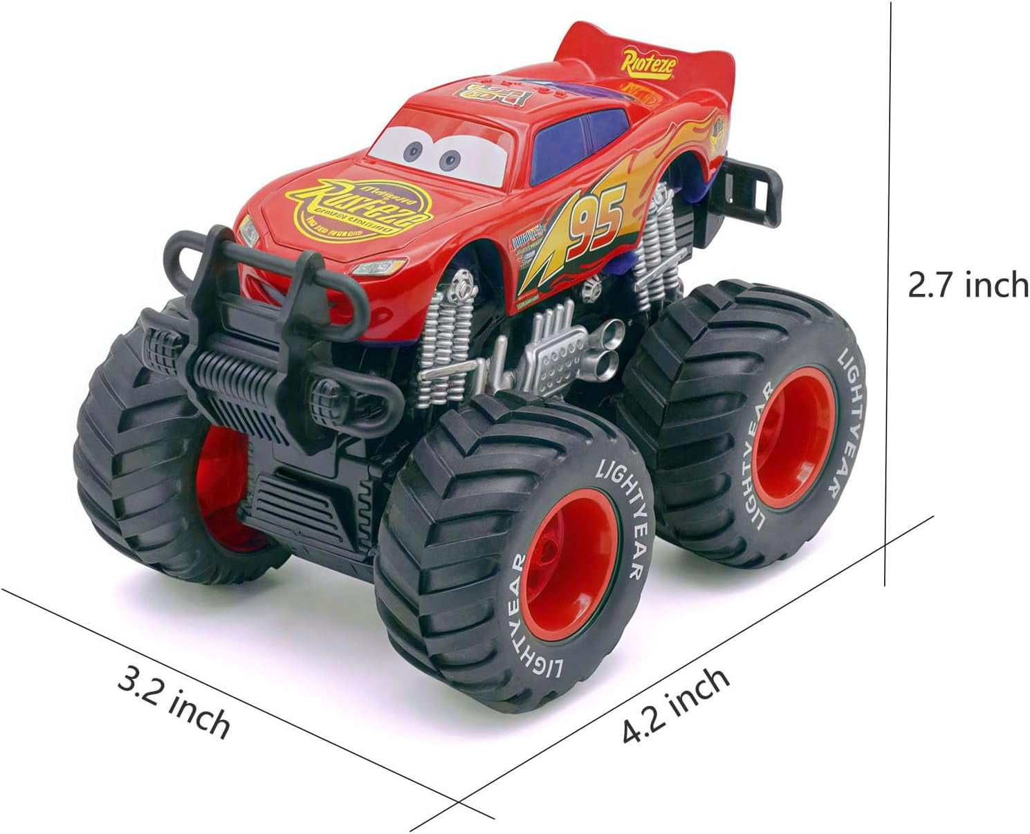 1/45 Big Wheel and his Friends Metal Toy Car, Friction Driven Car Toy ...