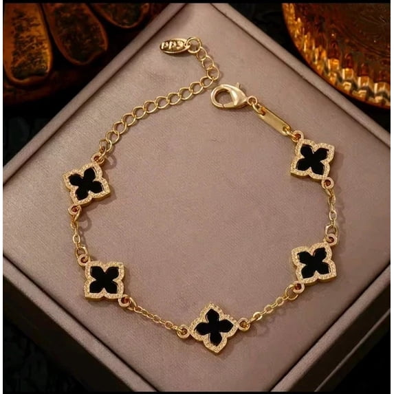 1.45Ct Round Lab Created Diamond Women's Flower Bracelets 14K Yellow ...