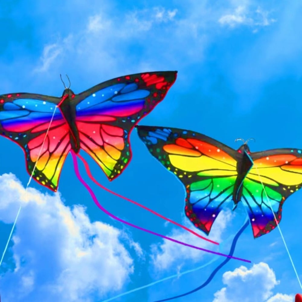 1.45m Colorful Butterfly Kite for Kids, Easy Steering & Stable Flight ...