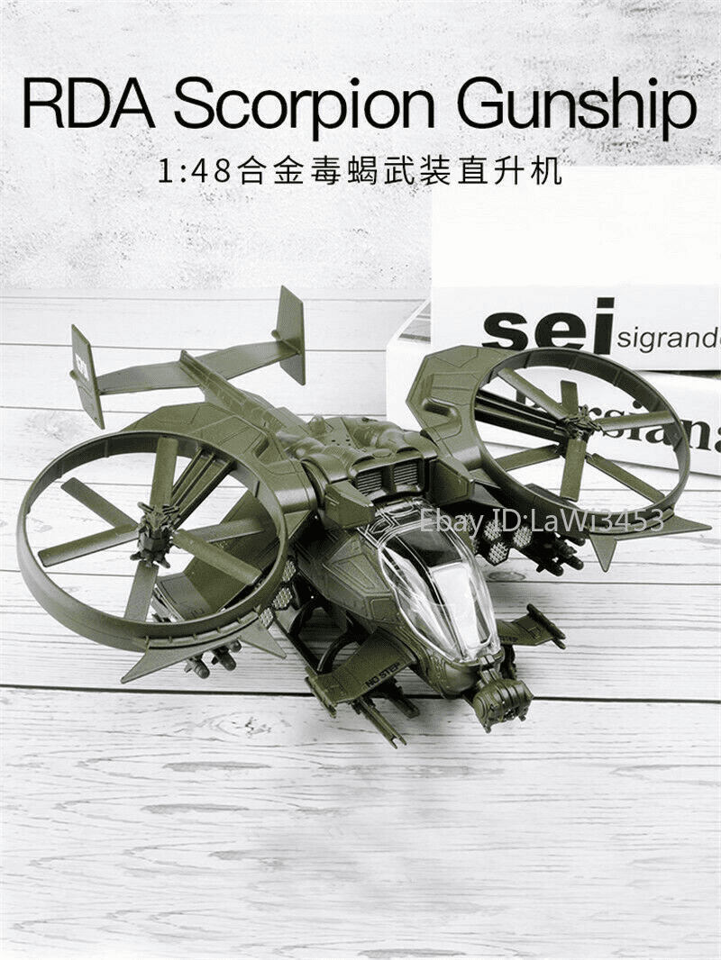 1:48 Avatar RDA Scorpion Gunship Model Airplane Military Model Alloy ...
