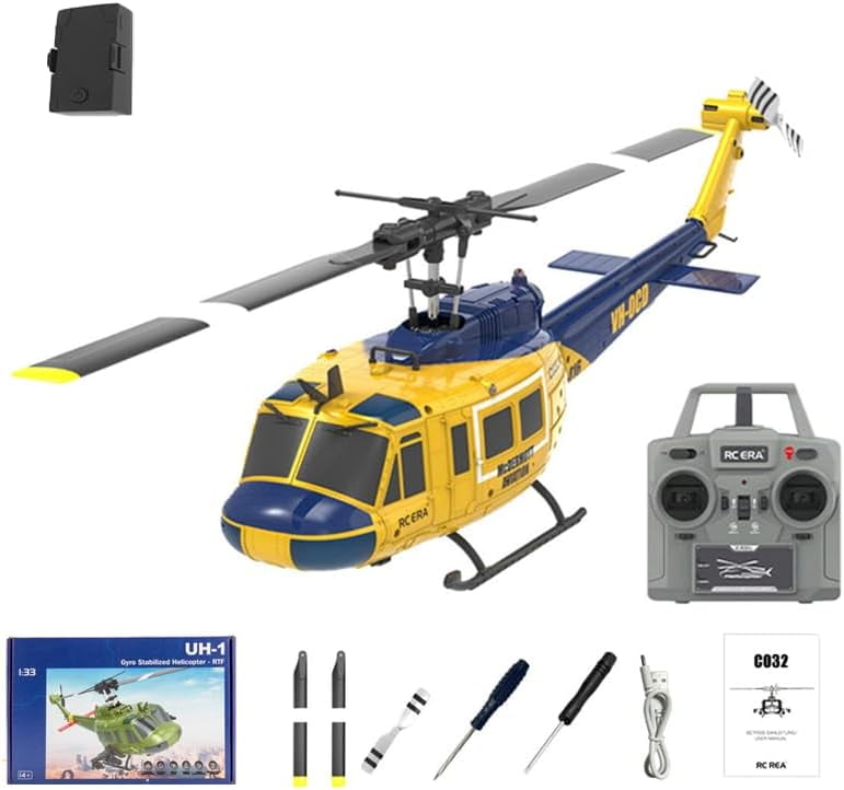 1/48 Scale RC Aircraft Model C032 UH-1 Huey RC Helicopter - 2.4G 6CH ...