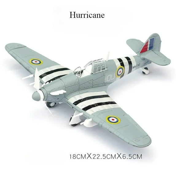 1/48 WWII American Corsair Mustang British Spitfire Hurricane German ...