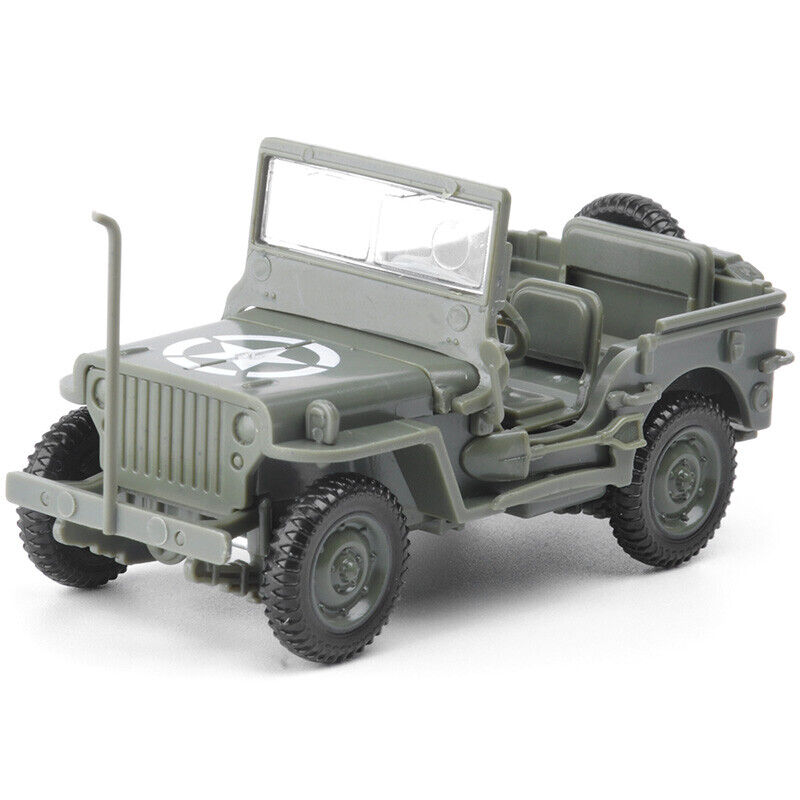 1/48 WWII USA Willys MB Vehicle America Plastic Kit Model Color Choose ...