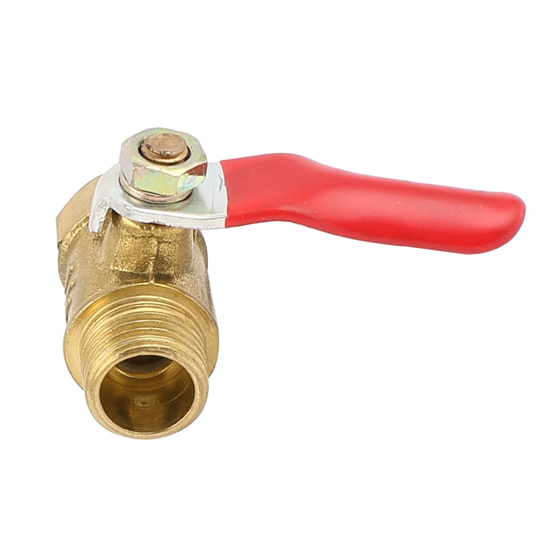 1/4BSP RED Lever Handle Brass Air Ball Valve Plumbing Fixing - Walmart.com
