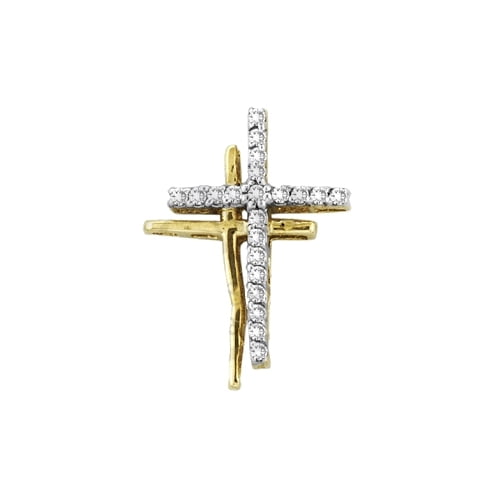 1/4CT-DIA CROSS PENDANT - Walmart.com