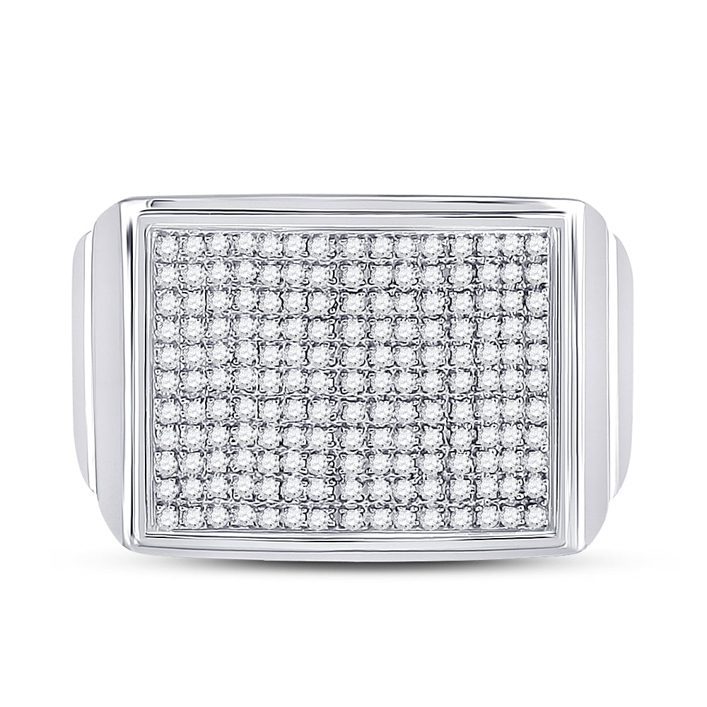 1/4CT-DIA MICRO-PAVE MENS RING - Walmart.com