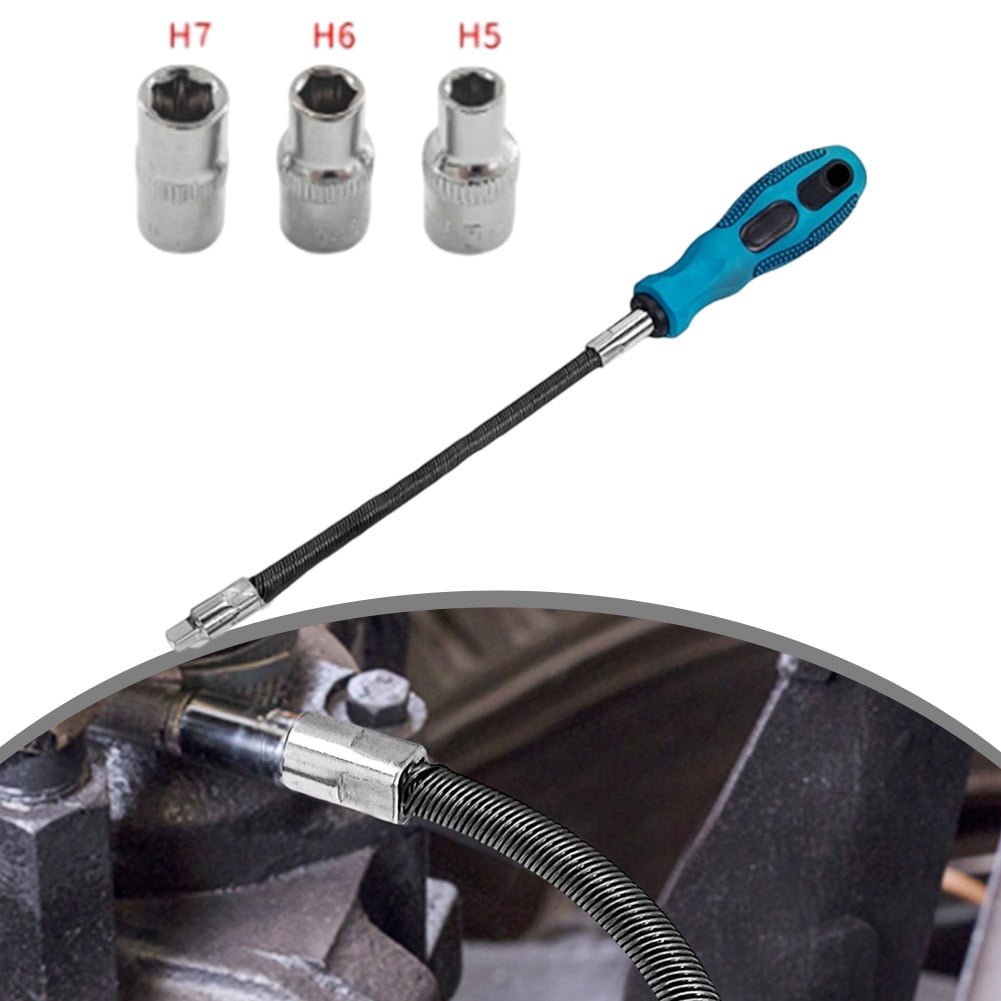 1/4Inch Adapter Flexible Socket Wrench Hander Screwdriver With H5 H6 H7 ...