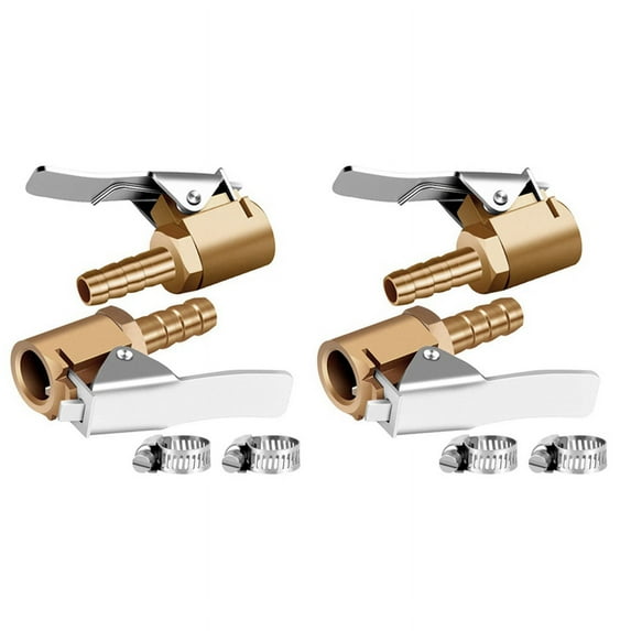 1/4Inch Brass Tire Inflator Lock on Air Chuck,Mini Air Compressor Tire ...