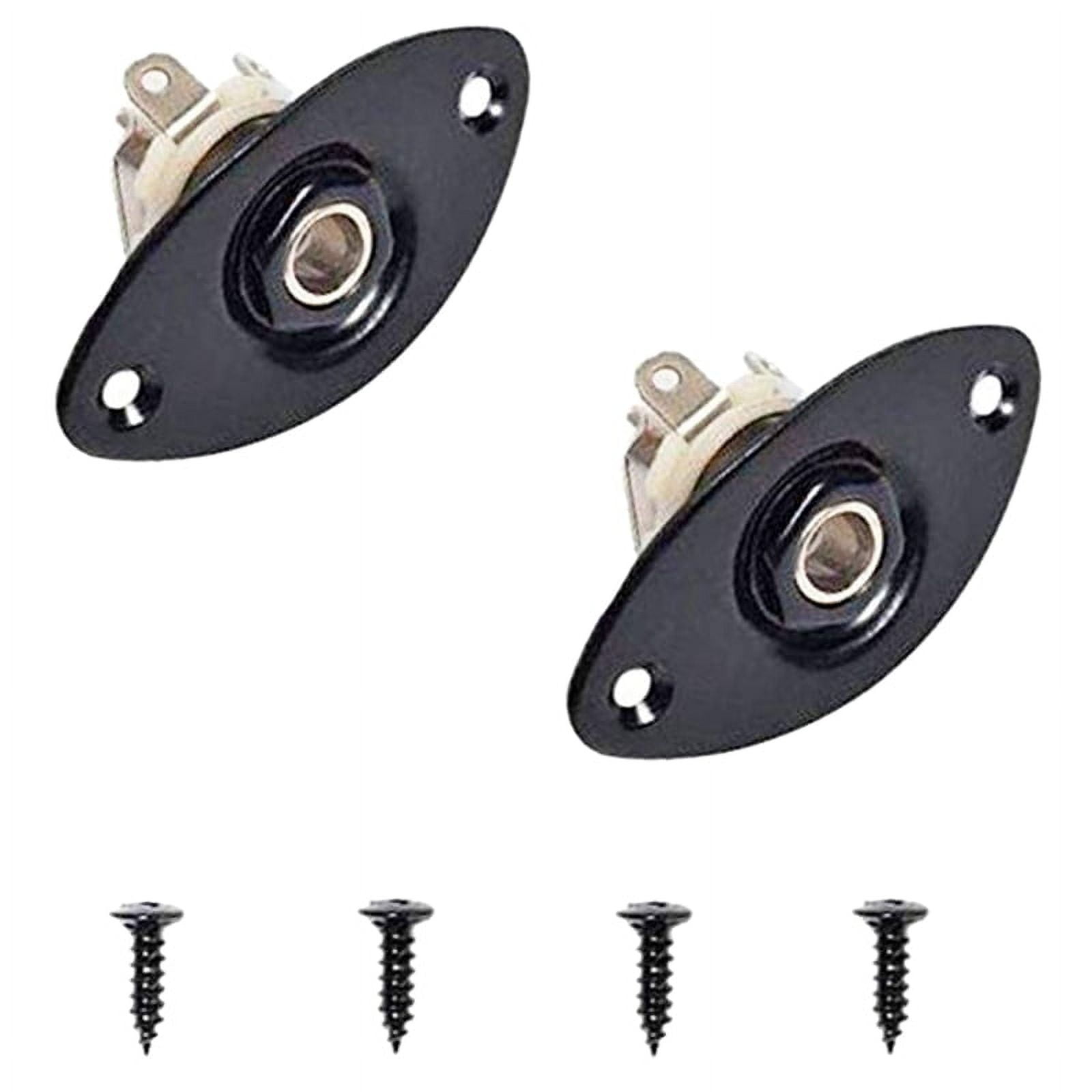 1/4Inch Oval Dented Electric Guitar Output Plate Socket,2Pack - Walmart.com