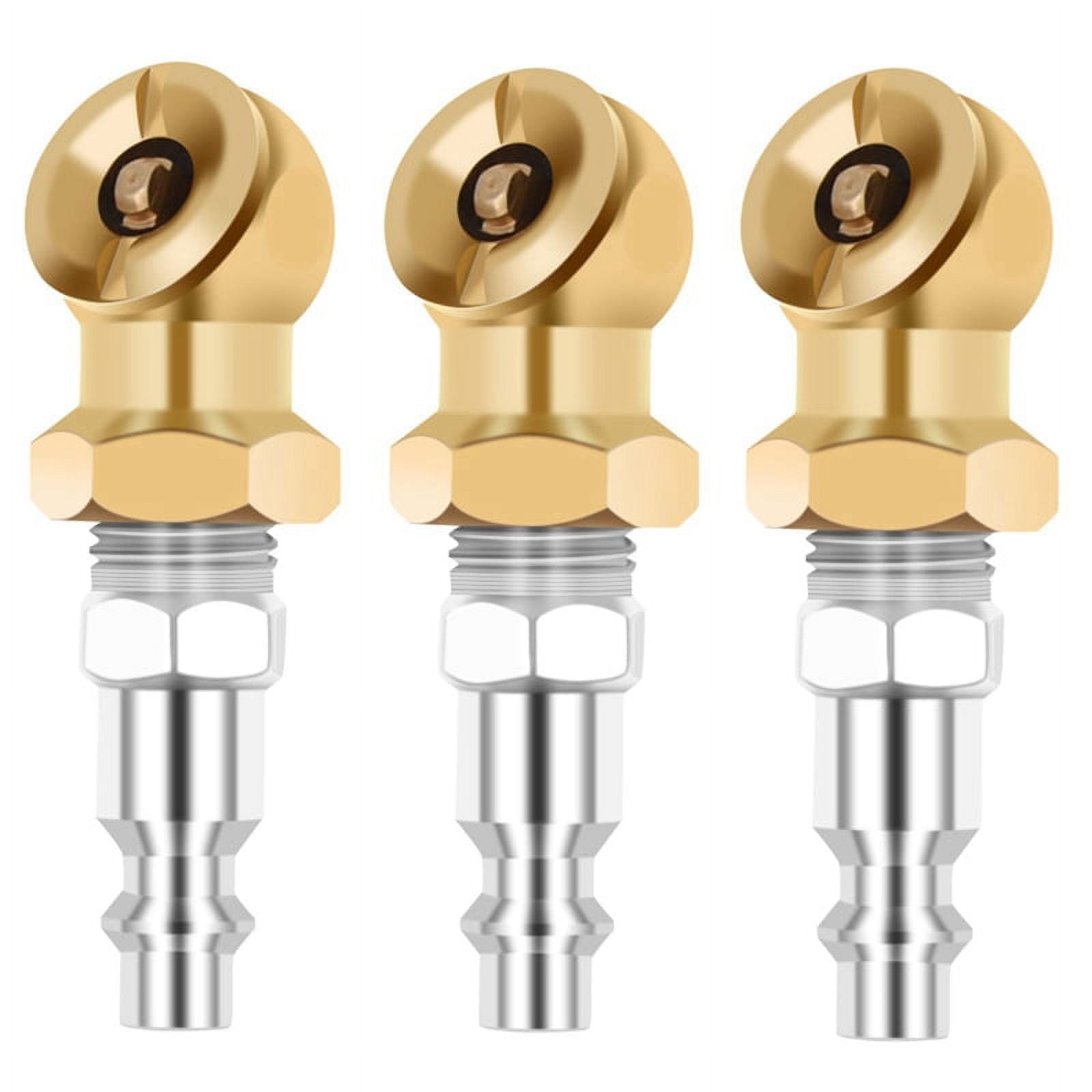 1/4Inch Portable Air Chuck Closed Brass Ball Inflator for Gauge ...