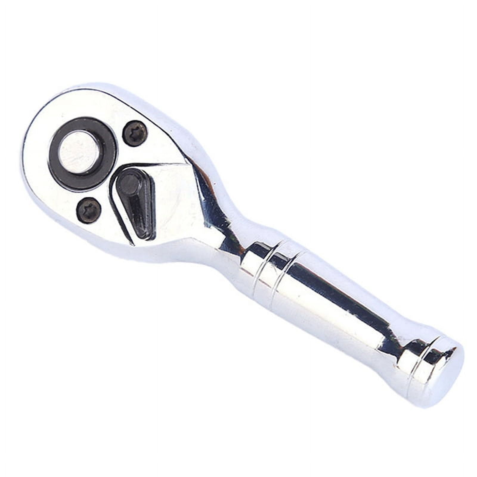 1/4Inch Quick Socket Ratchet Wrench Two-Way Short Handle 72 Teeth ...