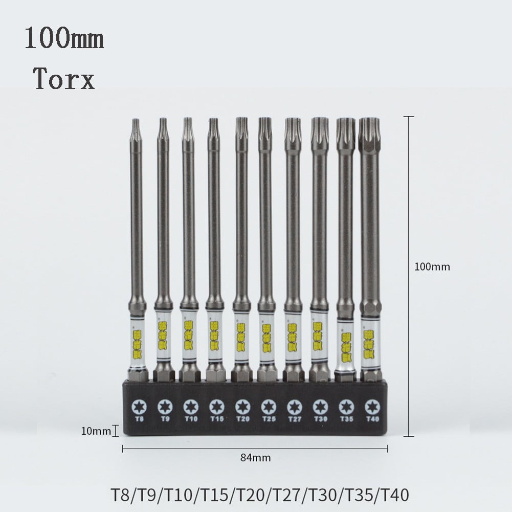 1/4Inch Screwdriver Bit Set Magnetic The Cross Hexagonal for Torx with ...