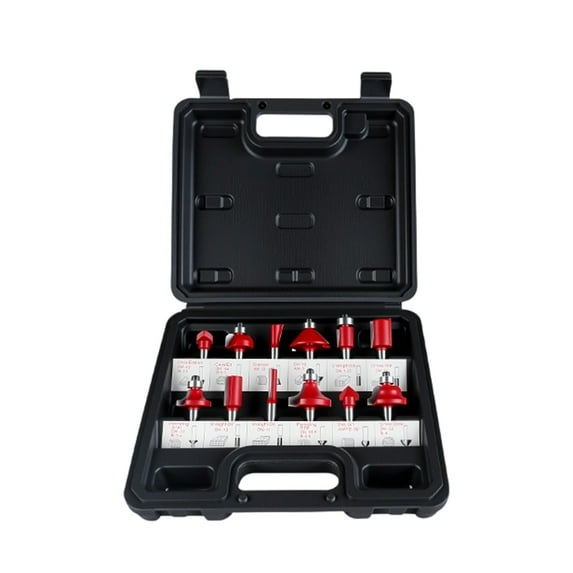 1/4Inch Shank Steel Router Bit Set Multiple Blade For Woodworking And ...