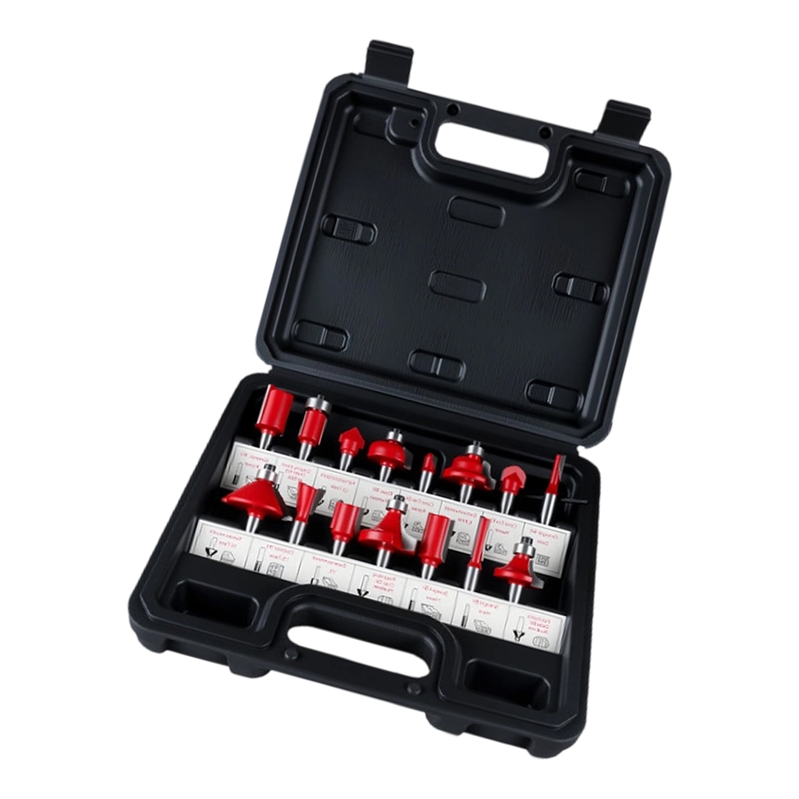 1/4Inch Shank Steel Router Bit Set Multiple Blade For Woodworking And ...