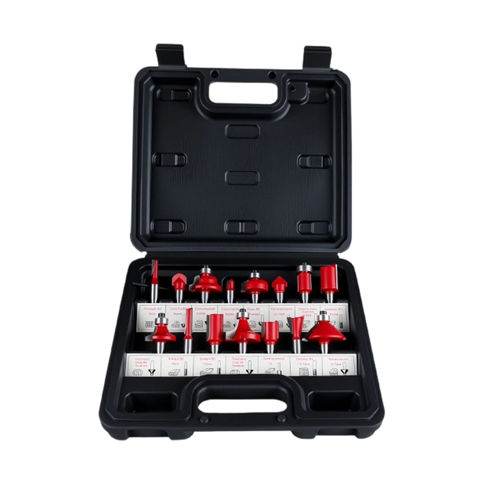 1/4Inch Shank Steel Router Bit Set Multiple Blade For Woodworking And ...
