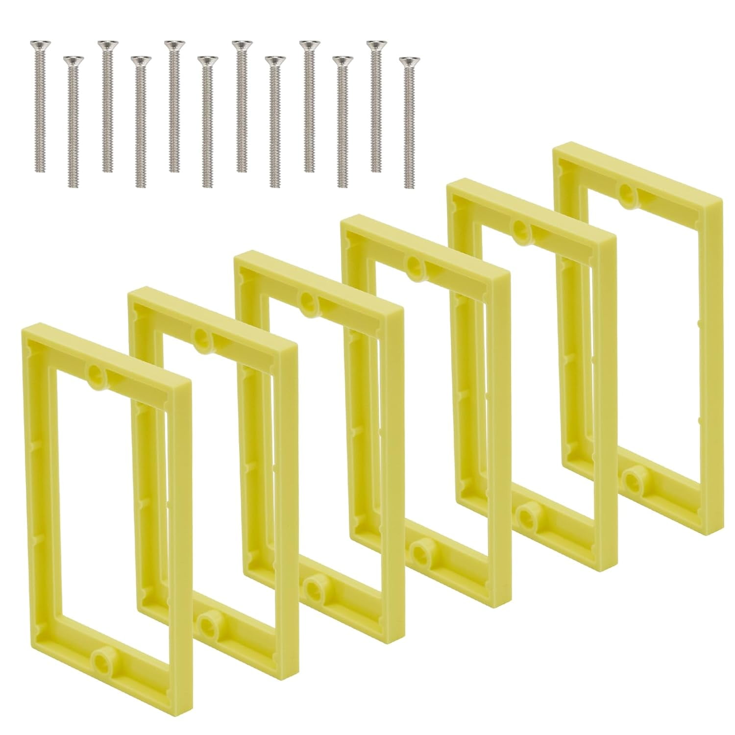 1/4Inch Single Gang Receptacle Outlet Box Extenders,Include 12Screws (6 ...