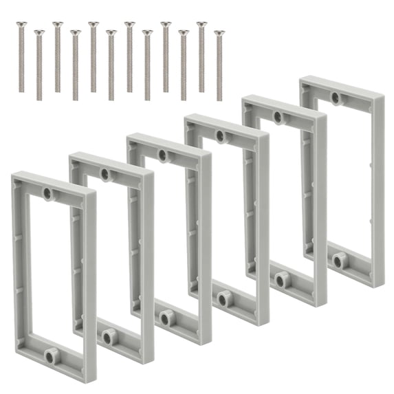 1/4Inch Single Gang Receptacle Outlet Box Extenders,Include 12Screws (6 ...