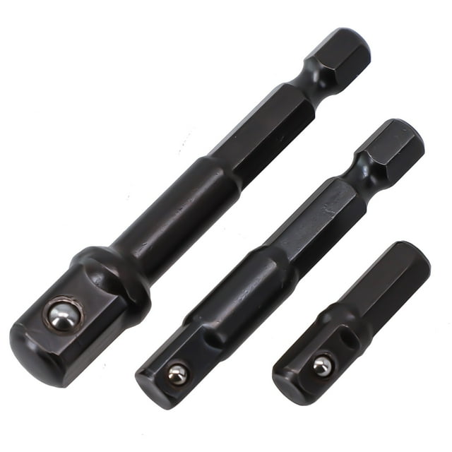 1/4Inch Socket Adapter for Impact Driver Hex Shank to Square Socket ...