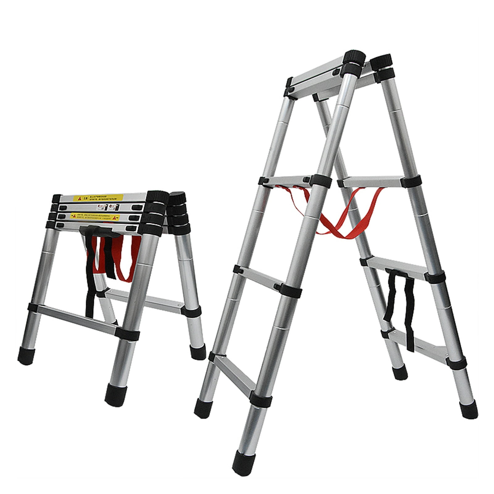 1.4M+1.4M Thickened Aluminum Alloy Telescopic Ladder Multi-purpose ...