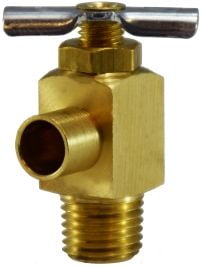 1/4MIP X .38ID Bib Needle Valve, Drain Cocks, Brass Fittings - Walmart.com