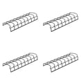 1-4PC Dish Drying Rack Dish Drainer Stainless Steel Kitchen Drying Rack ...