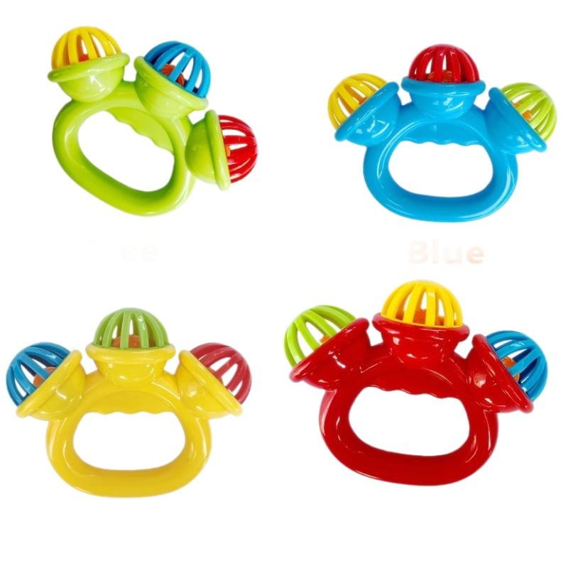 1-4PCS Baby Hand Rattle Ball Toy Newborn Grasping Hand Bell Sensory Toy ...