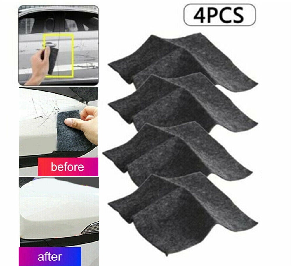 1/4PCS Car Scratches Remover Nano Sparkle Cloth Magic Cloth Scratch ...