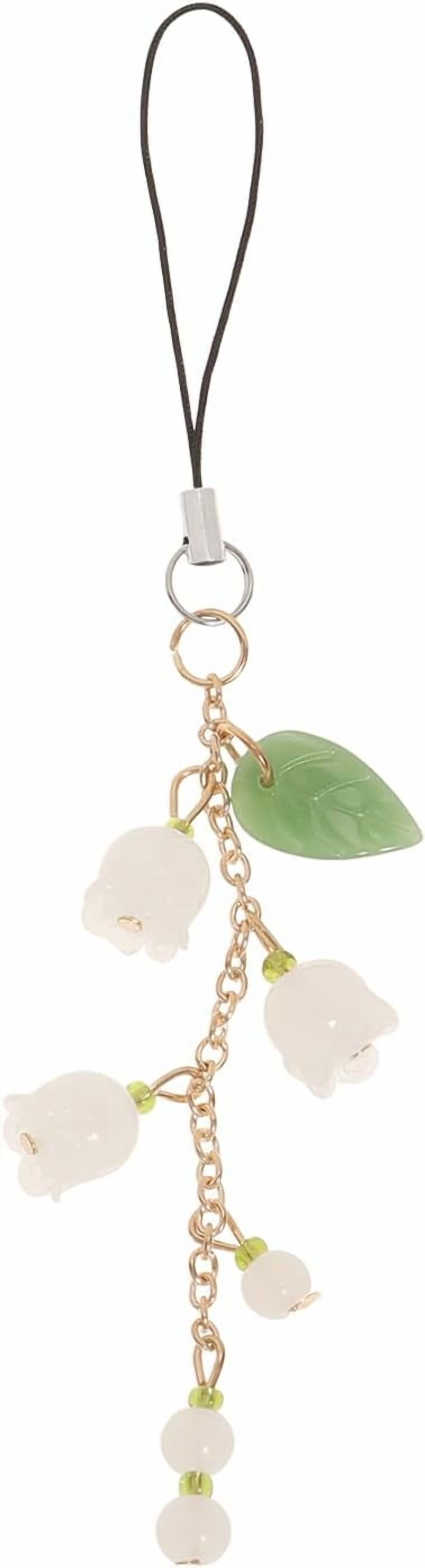 1-4PCS Cute Phone Charms Aesthetic Y2K Cell Strap Pink Strawberry ...