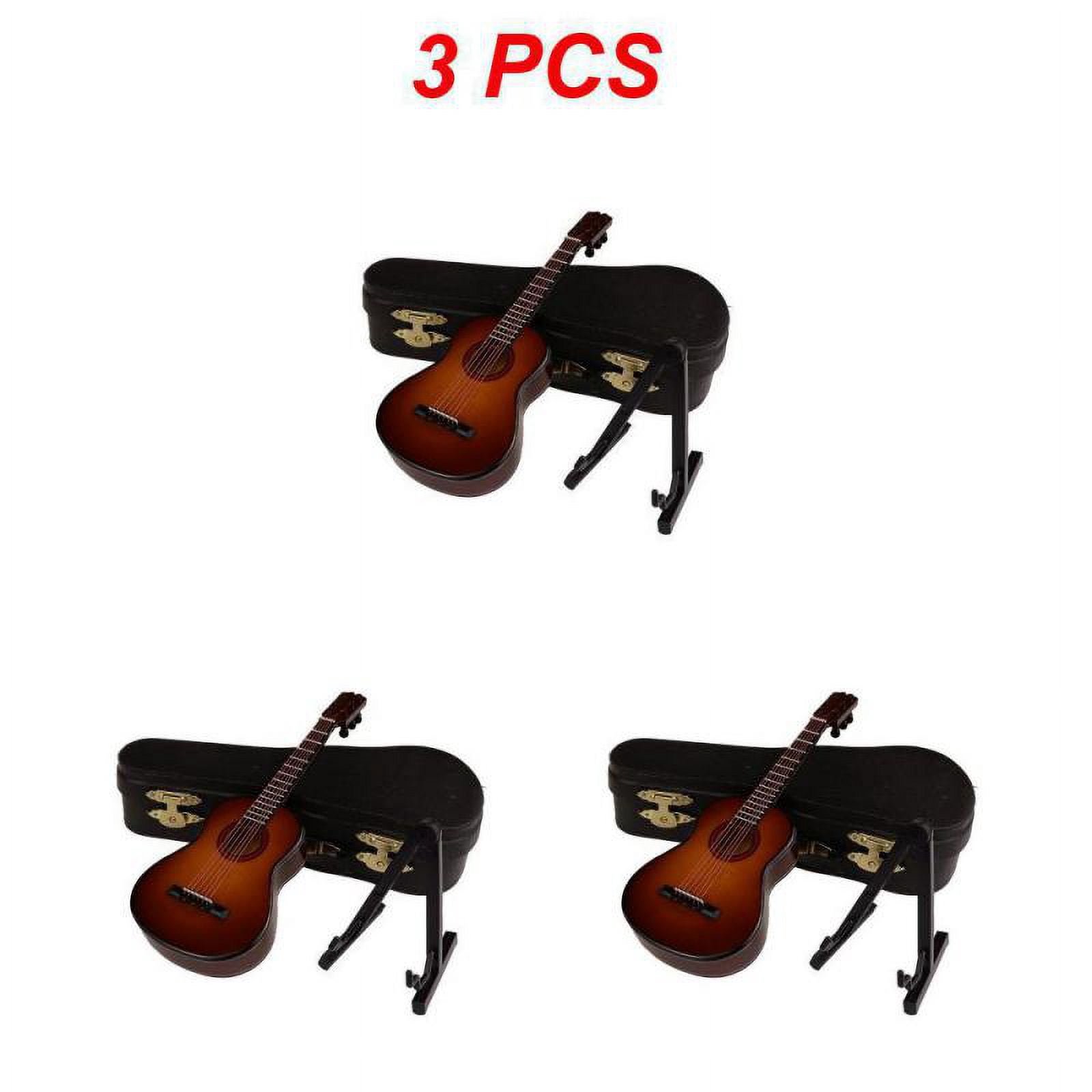 1~4PCS Mini Classical Guitar Wooden Miniature Guitar Model Musical ...