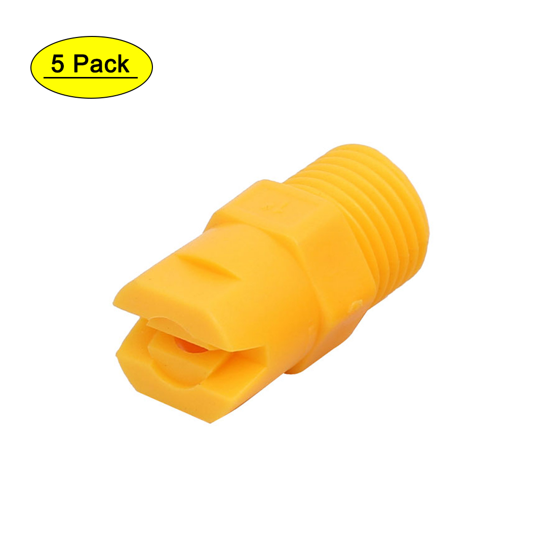 1/4PT Male Inlet 85 Degree Standard Flat Fan Spray Tip Yellow 5pcs ...
