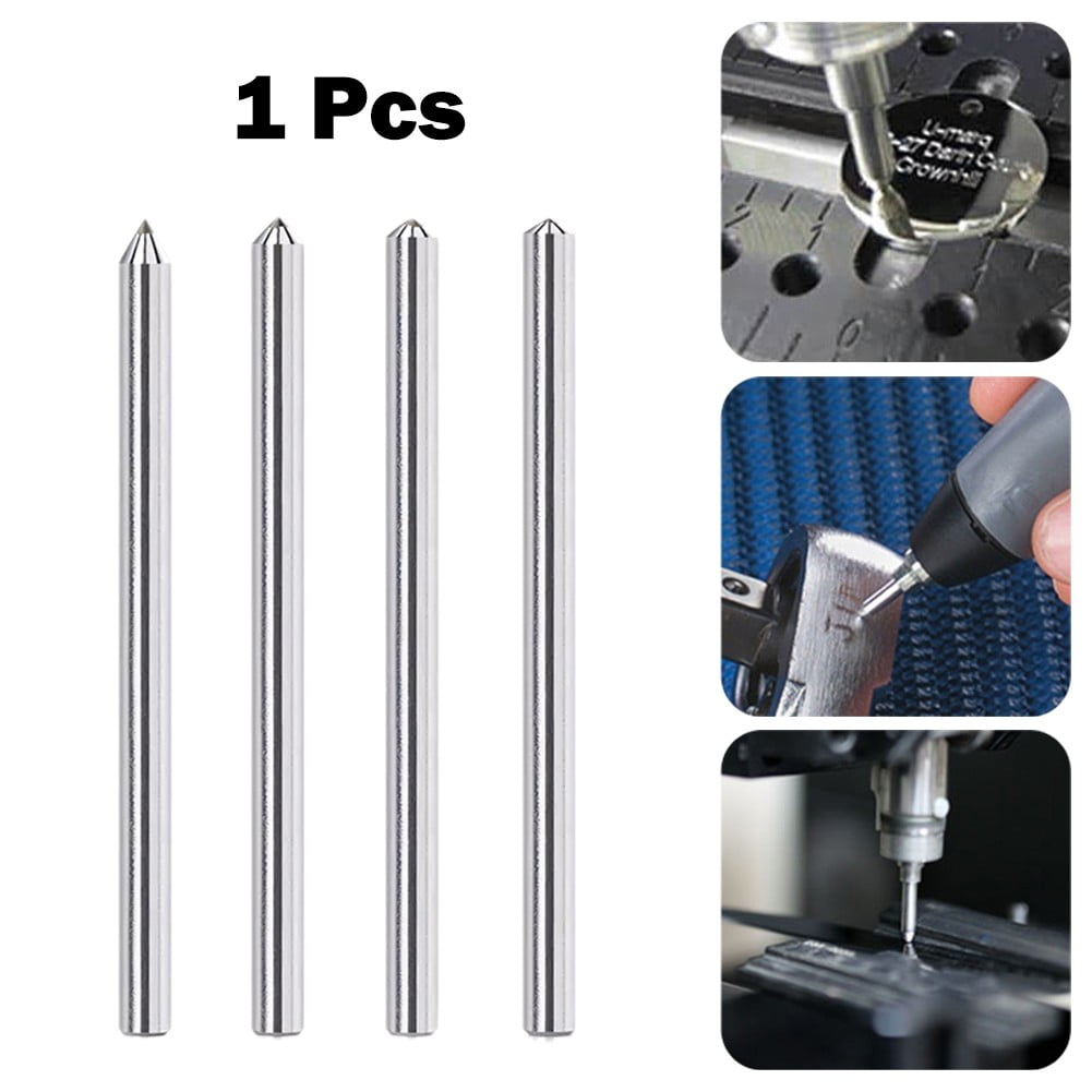 1/4Pcs 3.175 Mm Diamond Engraving Bits Drag Engraver Cnc Diamond Point ...