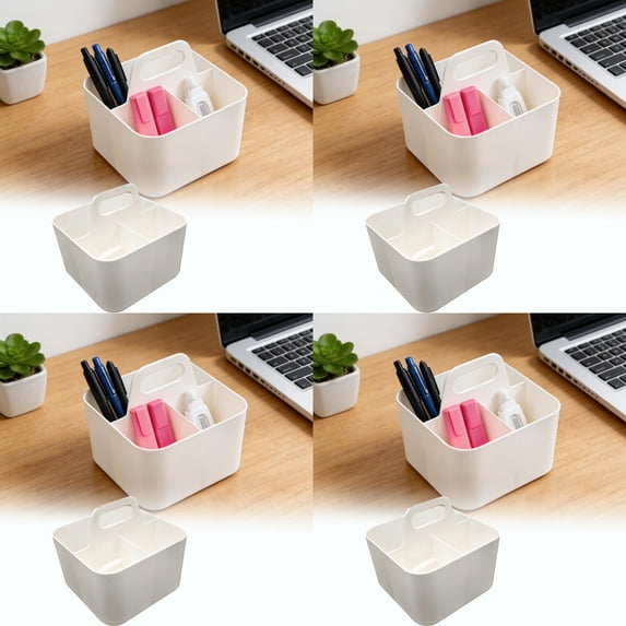 1-4Pcs 5 Inch 3 Compartment Multiuse Caddy Organizer with Handle - Art ...