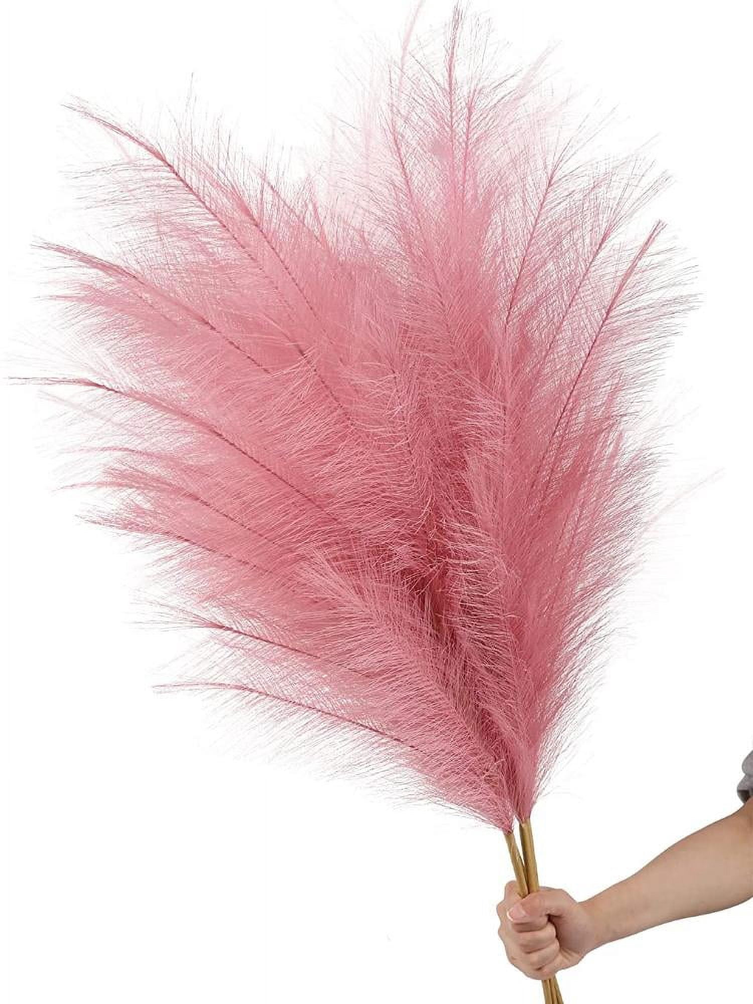 1/4Pcs Faux Pampas Grass Stems, Large 43''/110CM Tall Artificial Pampas ...