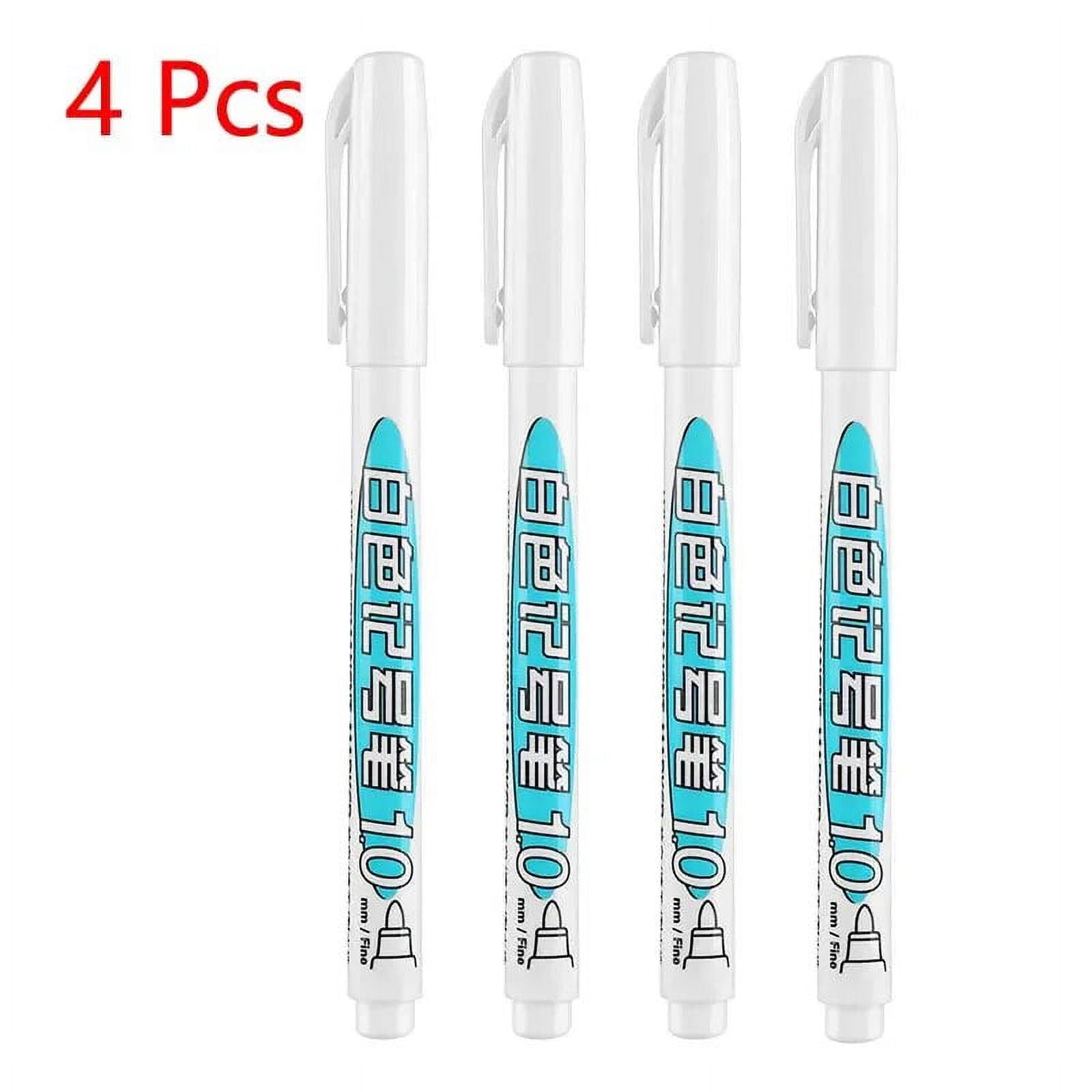 1/4Pcs Oily White Marker Pen Graffiti Pens Waterproof Permanent Gel ...