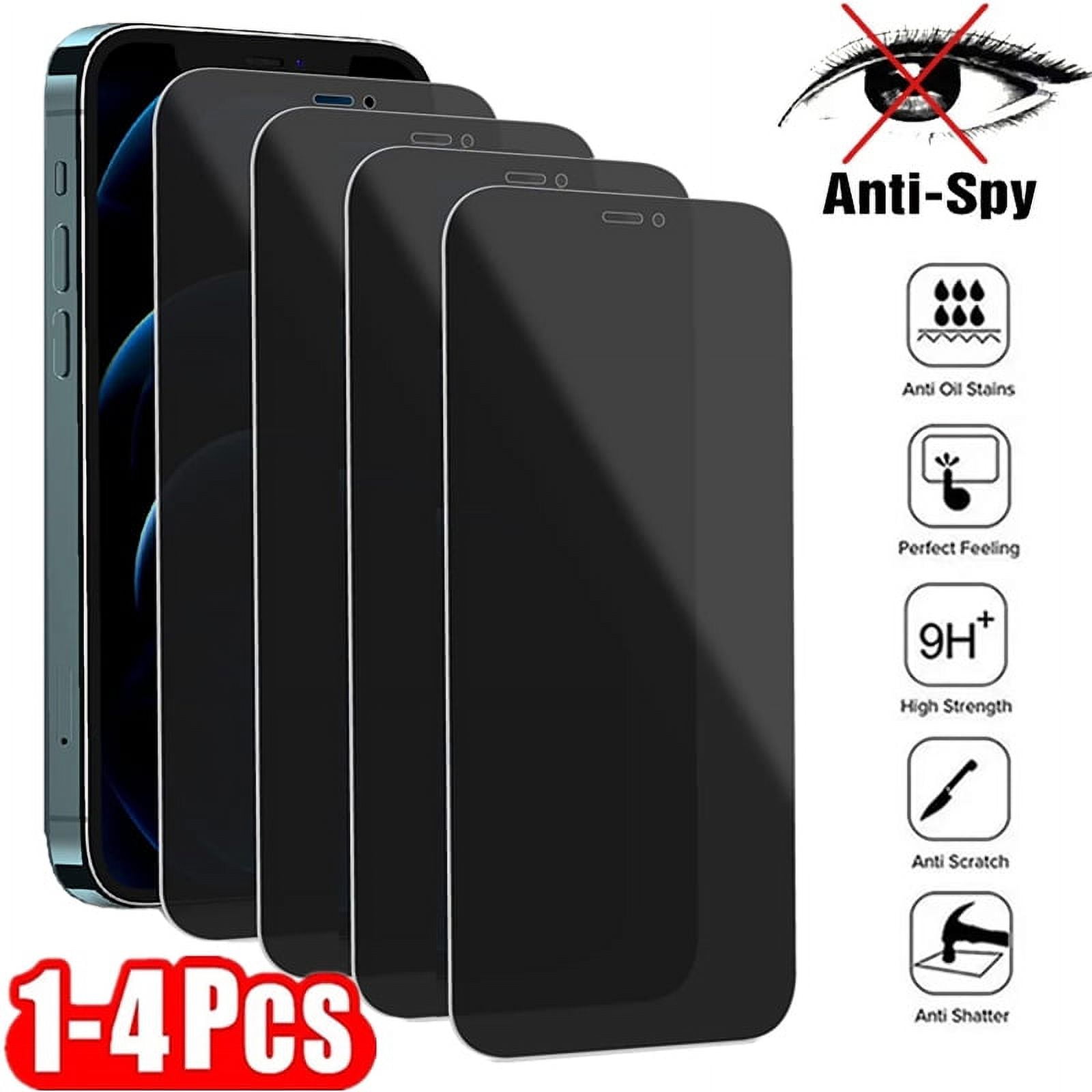 1-4Pcs Privacy Screen Protectors for IPhone 12 13 Pro Max Mini 7 8 Plus ...