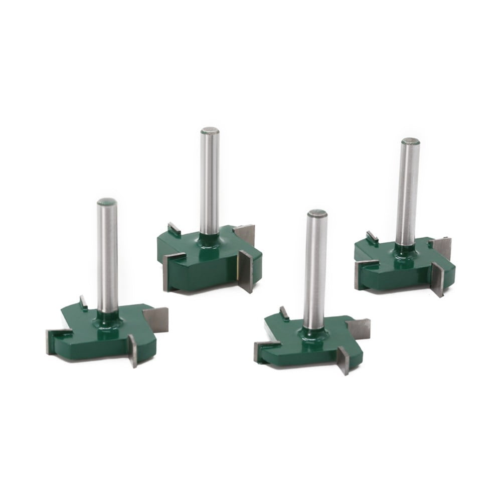 1/4Pcs Router Bit 4 Wings 1/4 Inch Shank Slab Flattening Planing Bits ...