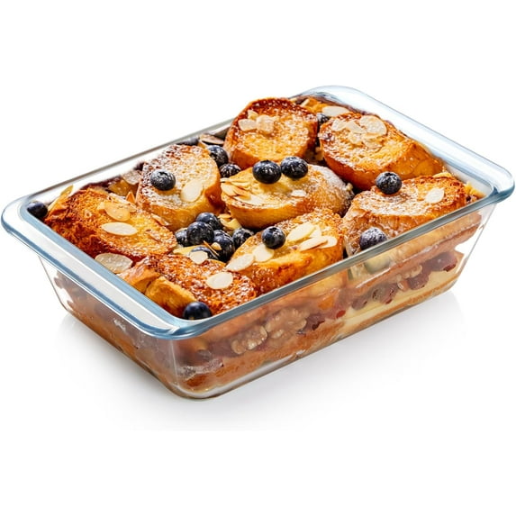 1.4QT Deep Glass Baking Dish,(8×6inches）Small Glass Baking Pan ...
