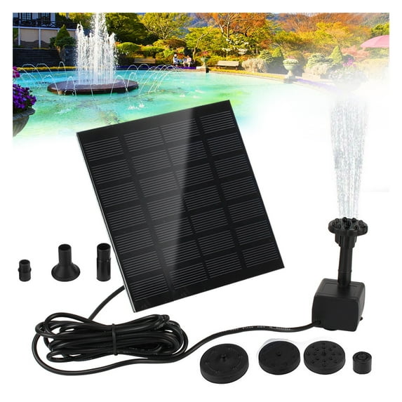 1.4W Mini Solar Fountain Pump Power Panel Kit Solar Panel Water Pump ...