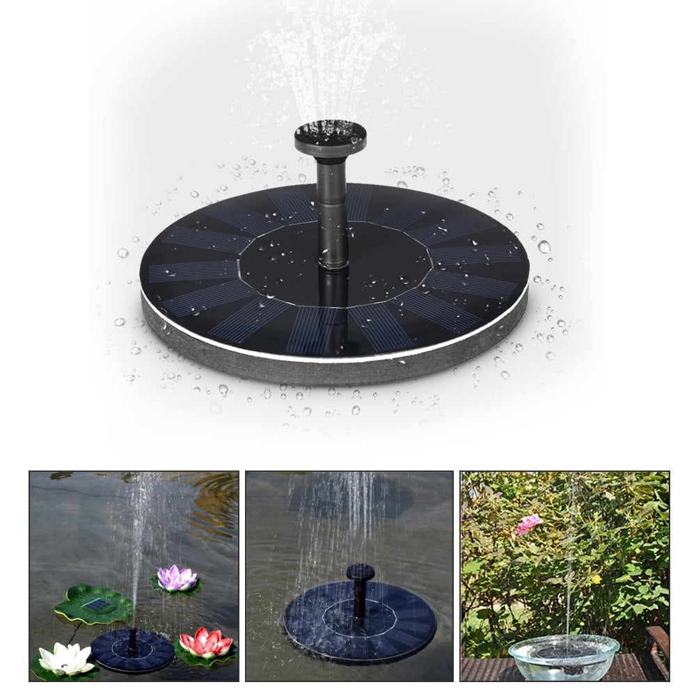 1.4W Solar-power Fountain Monocrystalline Solar Panel, for Bird Bath ...