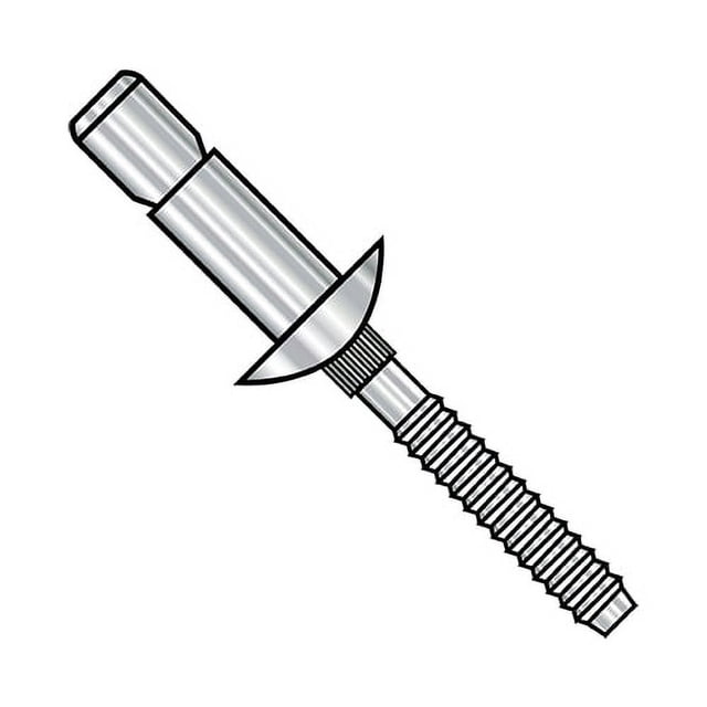 1/4X.350-.625 Protruding Head Structural Rivet Stainless Steel (Pack ...