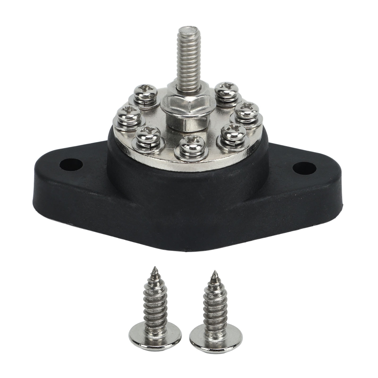 1/4in Black M6 Single Stud Power Distribution Terminal 12V 48V Battery ...