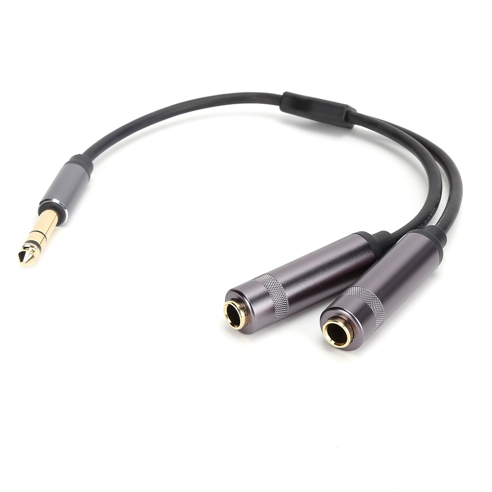 1/4in Male Stereo to Dual 1/4in Female Adapter Cable Audio Converter ...