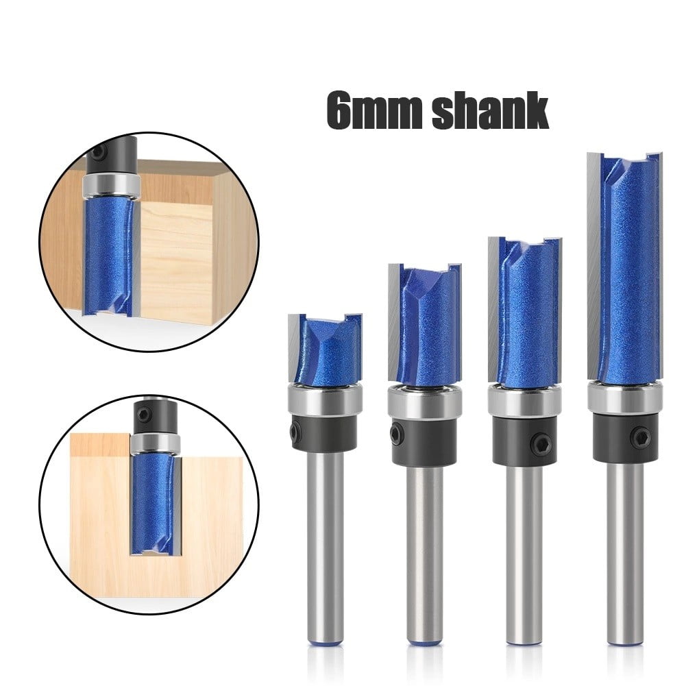1/4in Shank Template Trim Hinge Mortising Router Bit Straight End Mill ...