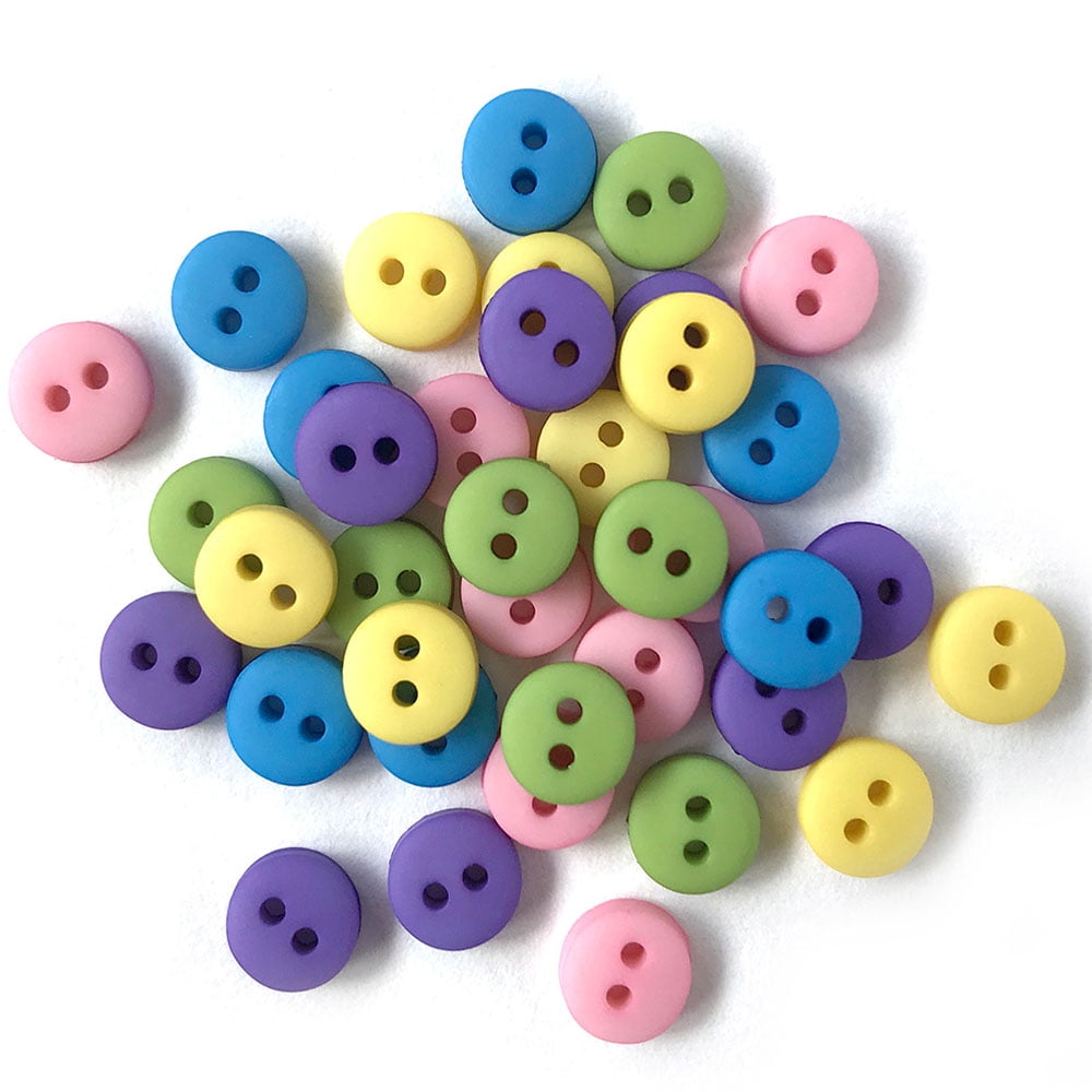 1/4in Tiny Round Buttons (19 Colors Available) - Walmart.com